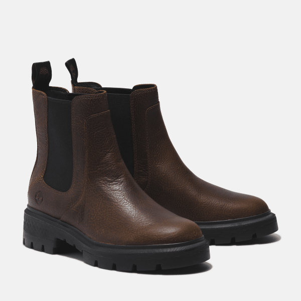 Cortina Valley Mid Chelsea Boot for Women in Dark Brown