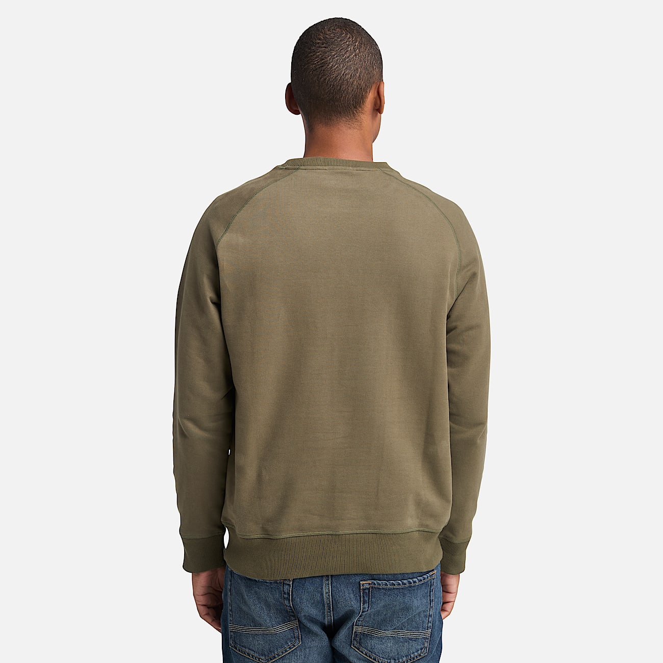 Exeter River Crewneck Sweatshirt for Men in Green/Brown