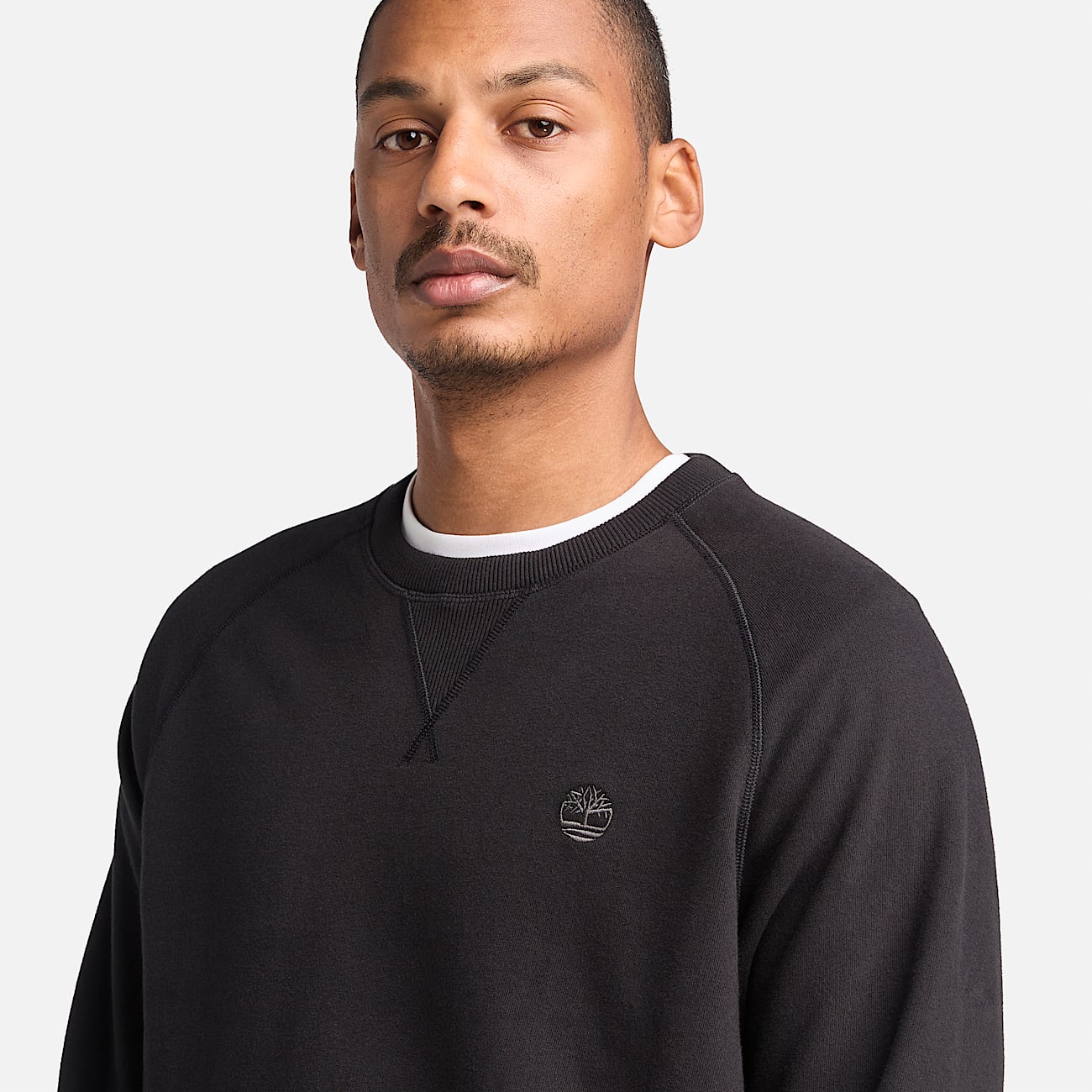 Exeter River Crewneck Sweatshirt for Men in Black