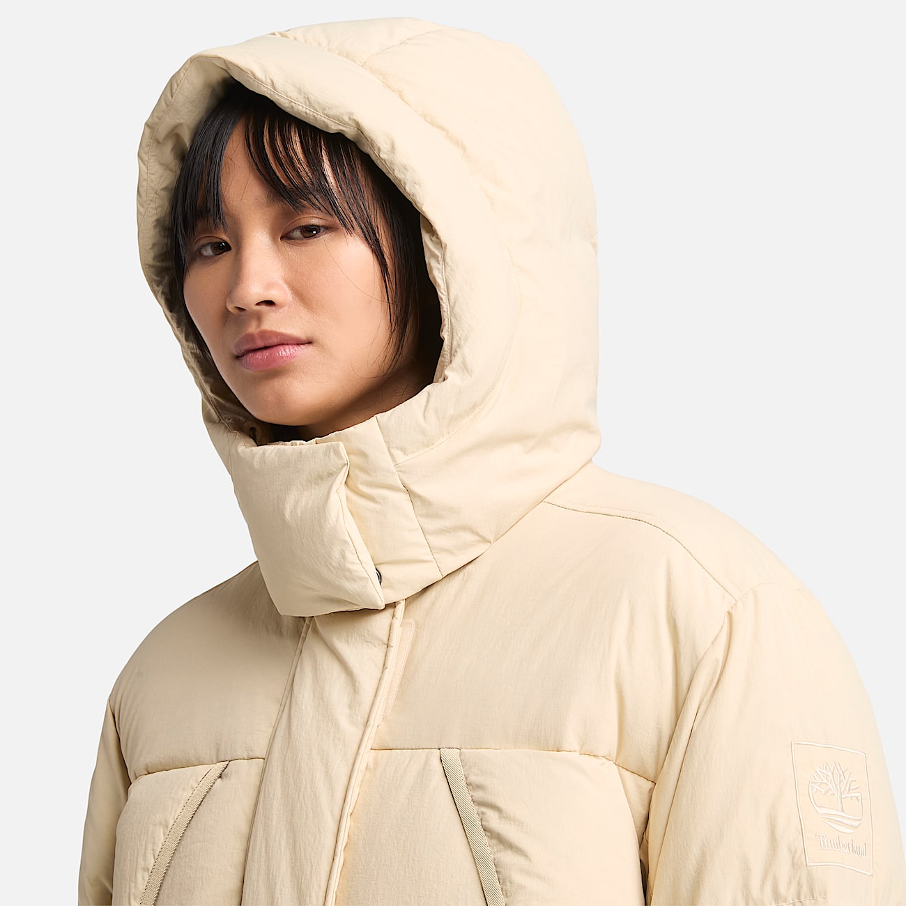 Parka longue à garnissage recyclé Howker pour femme en beige ...