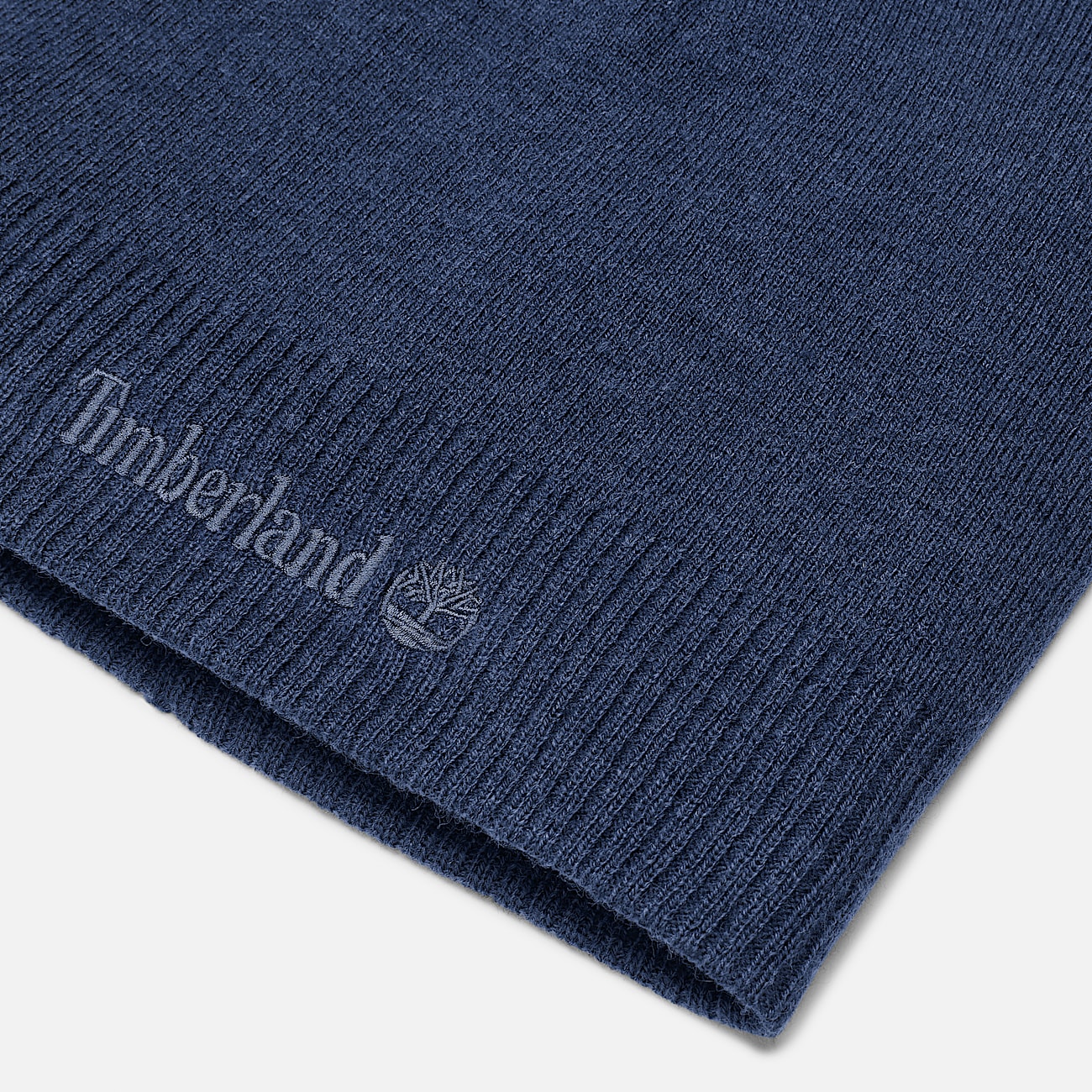 Knit Logo Beanie in Dark Blue