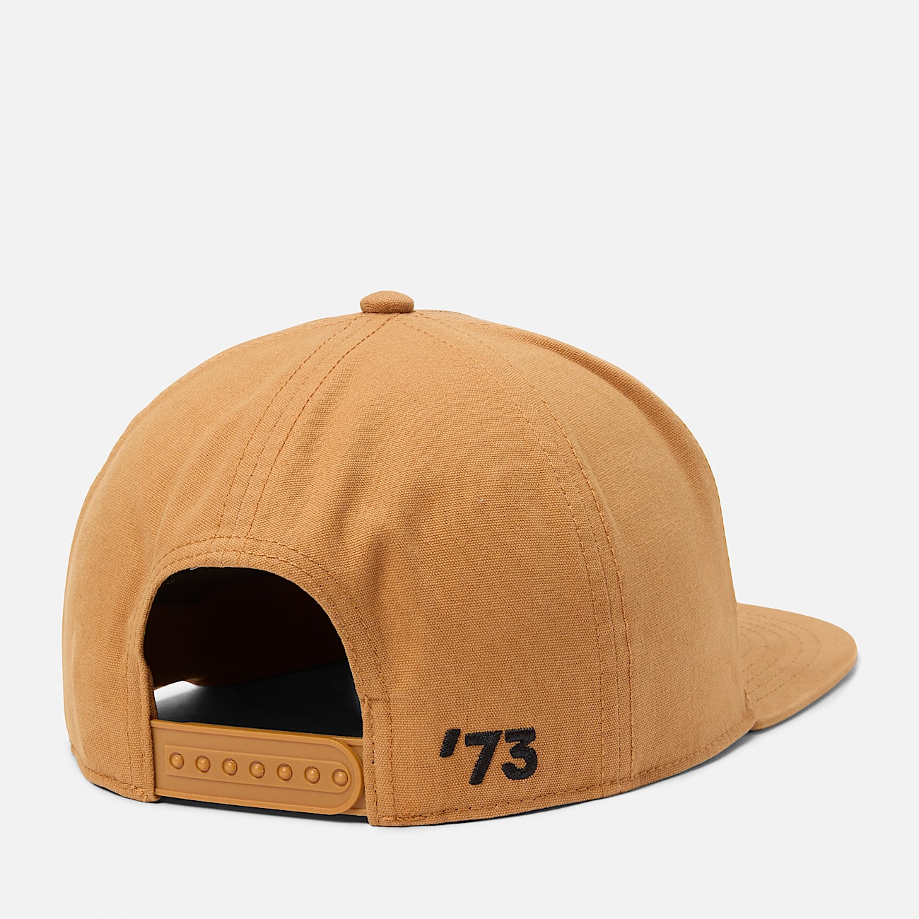 Flat Brim Baseball Cap in Yellow