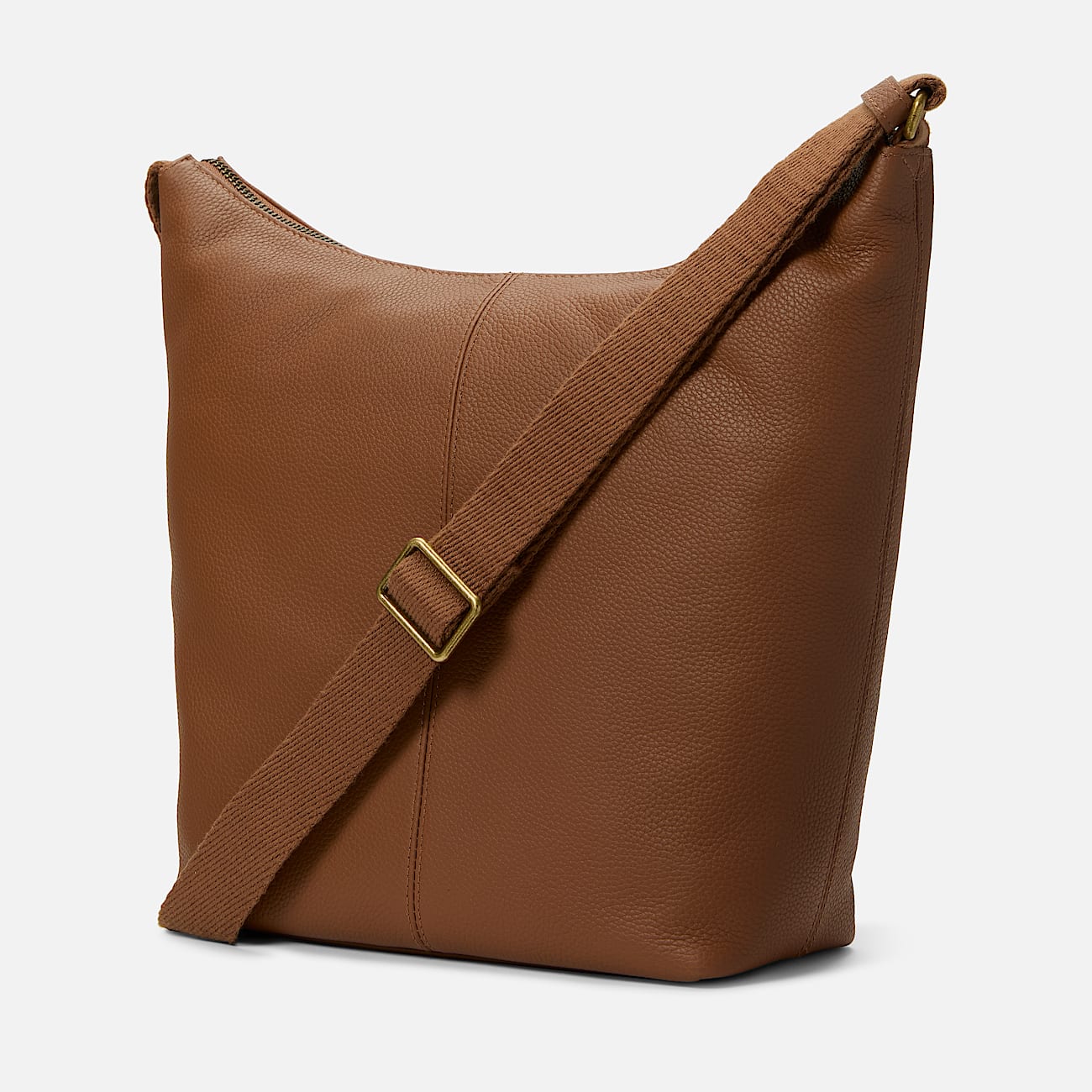 Leather Shoulder Bag for Women in Brown