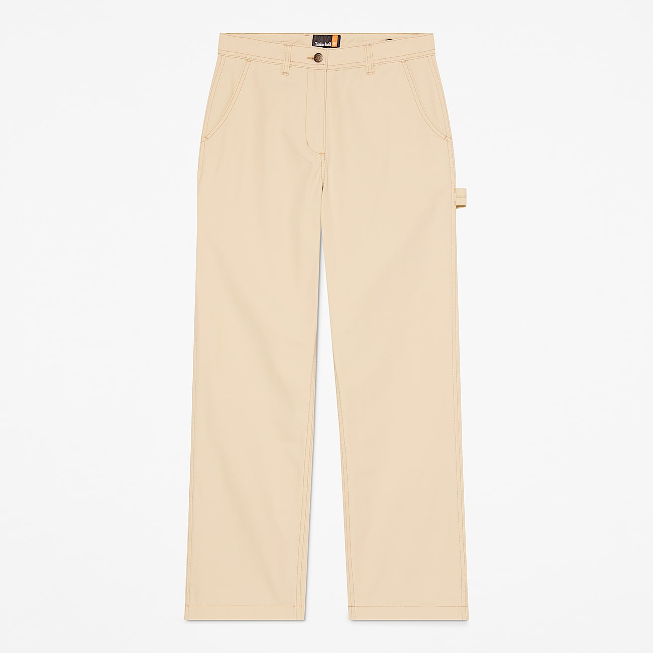 Canvas Straight Trouser for Women in Beige