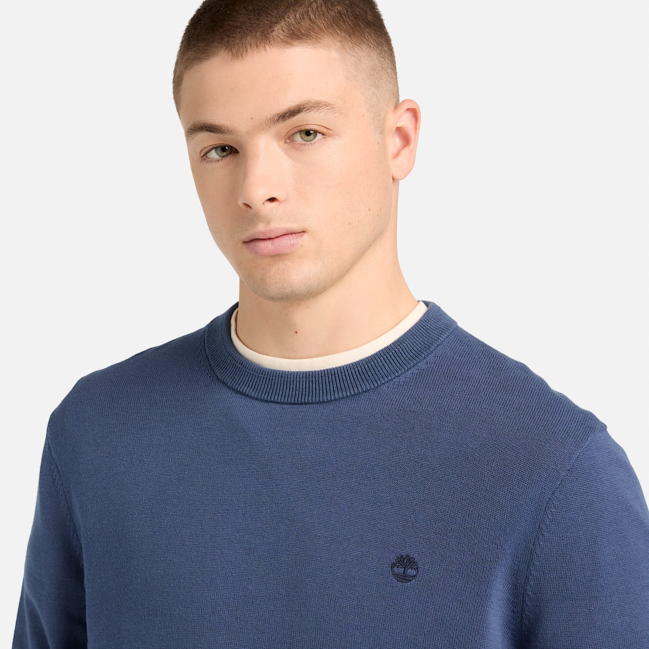 Williams River Cotton Jumper for Men in Dark Blue