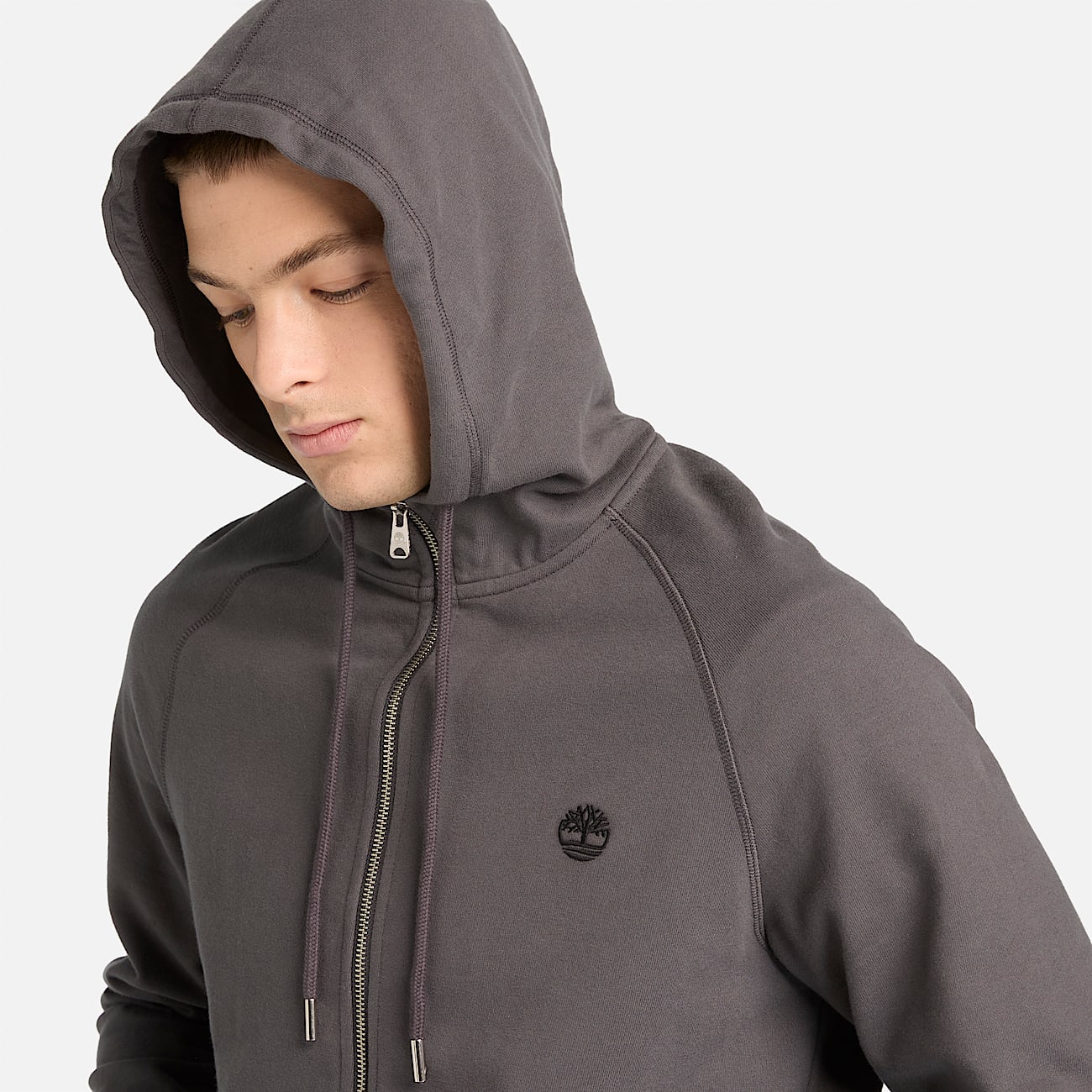 Exeter River Full-Zip Hoodie for Men in Black