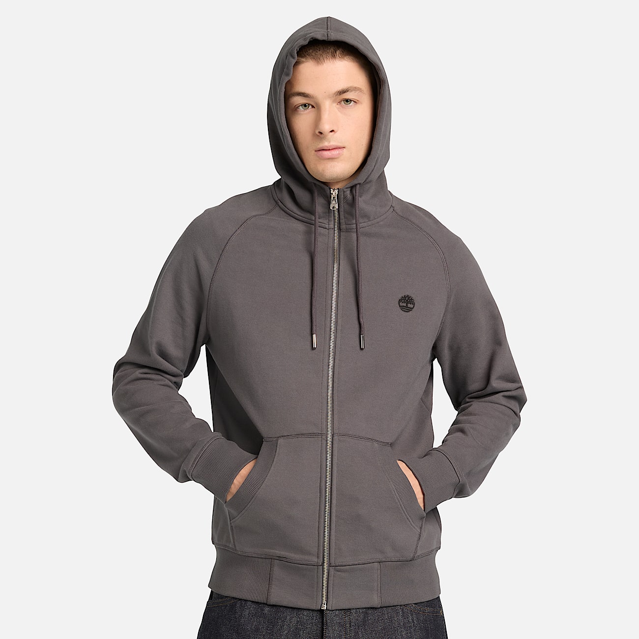 Exeter River Full-Zip Hoodie for Men in Black