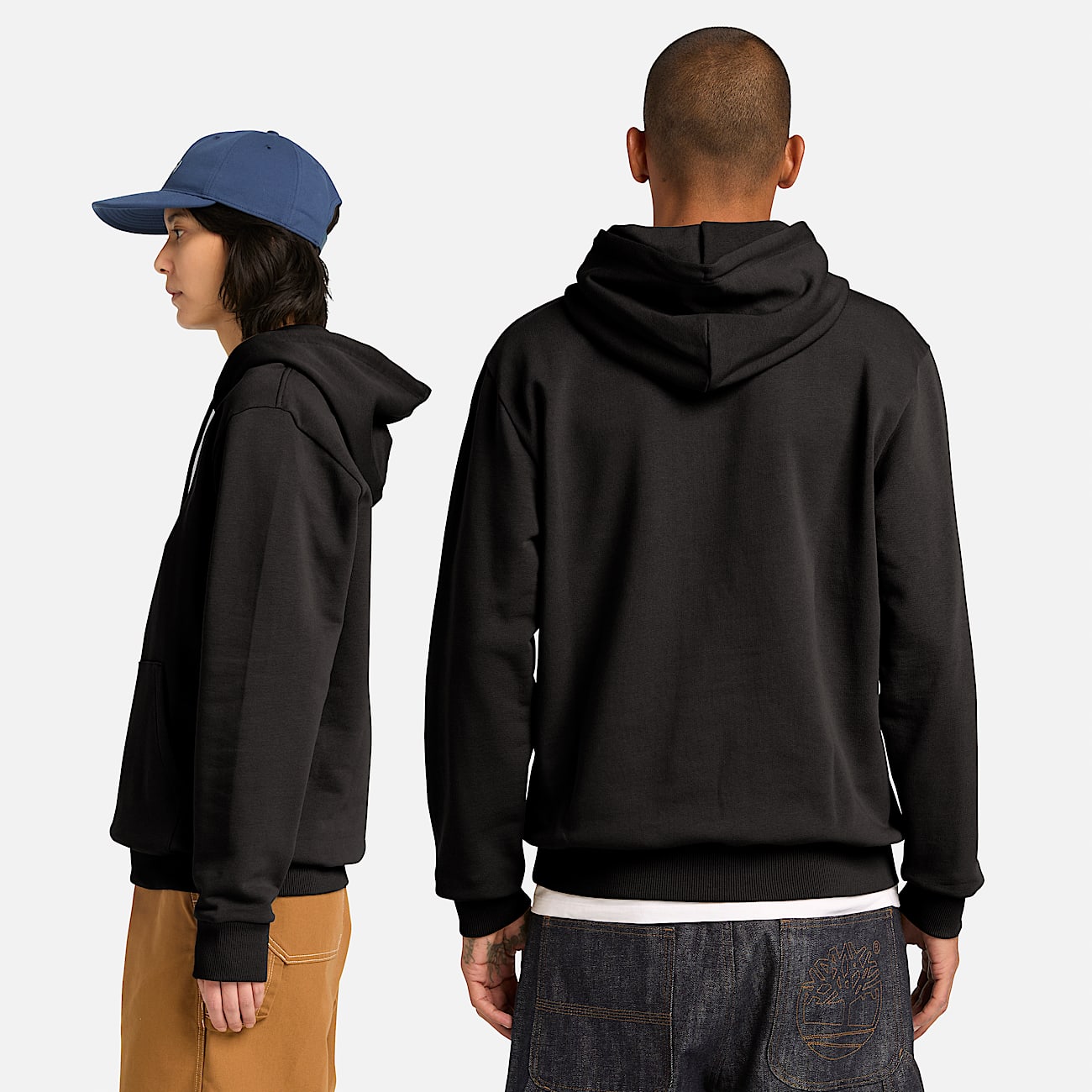 Silicon Badge Hoodie in Schwarz