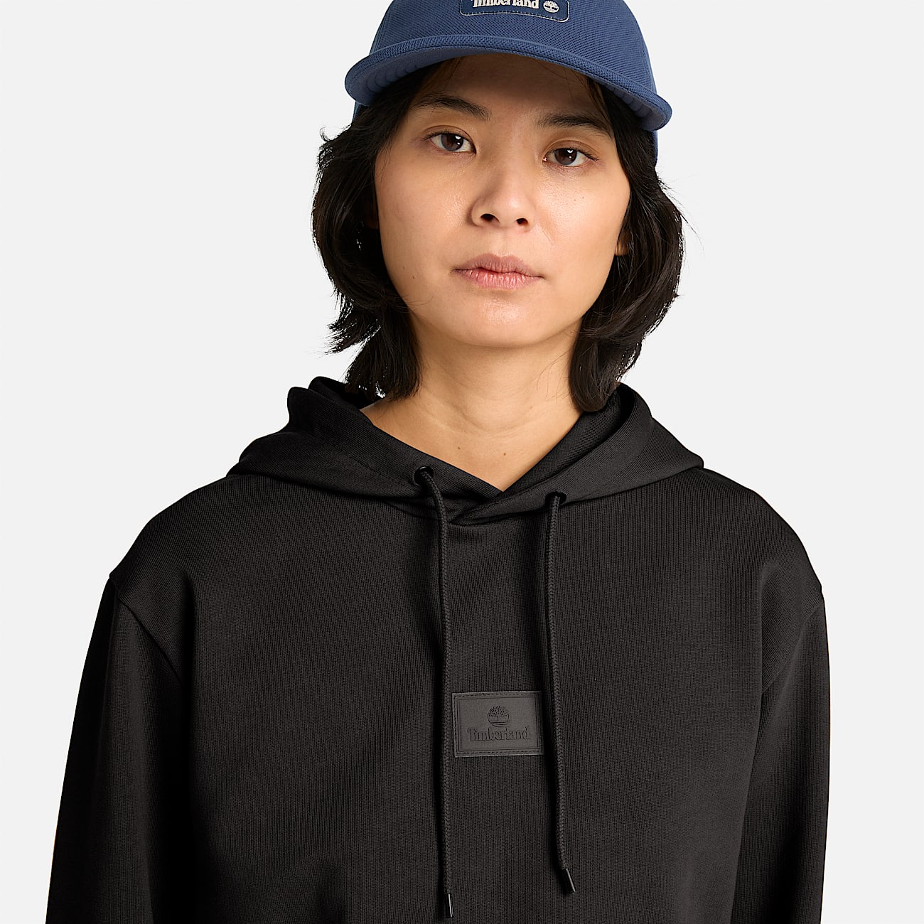 Silicon Badge Hoodie in Schwarz
