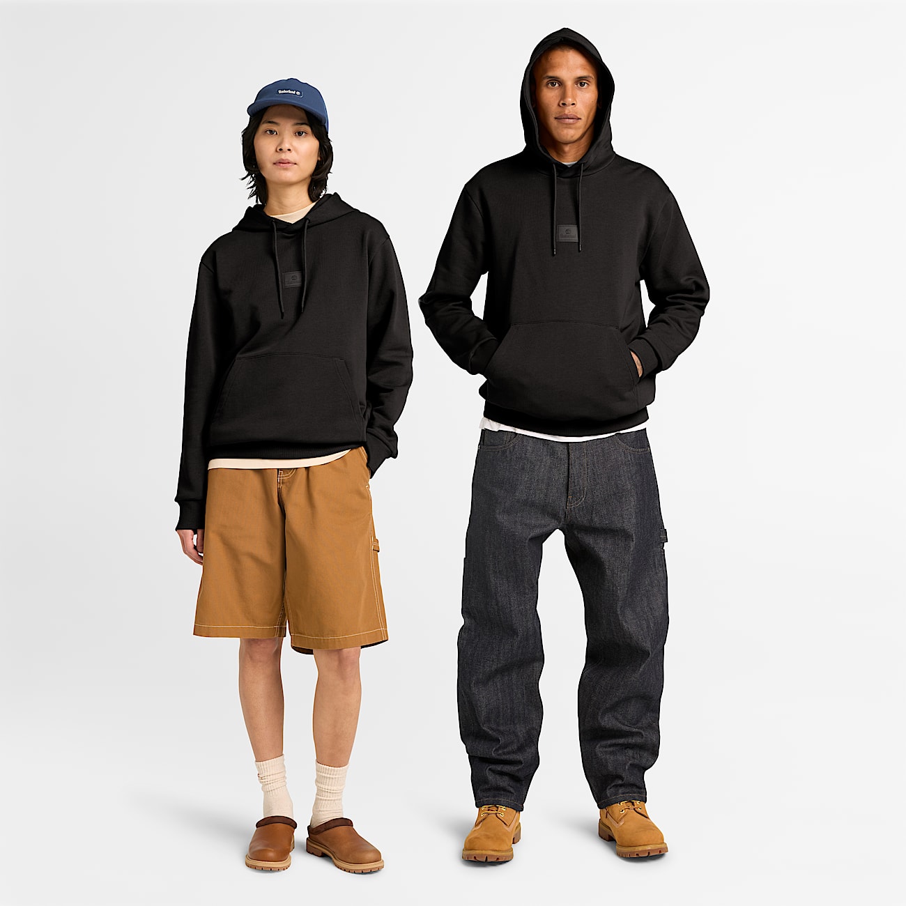 Silicon Badge Hoodie in Schwarz