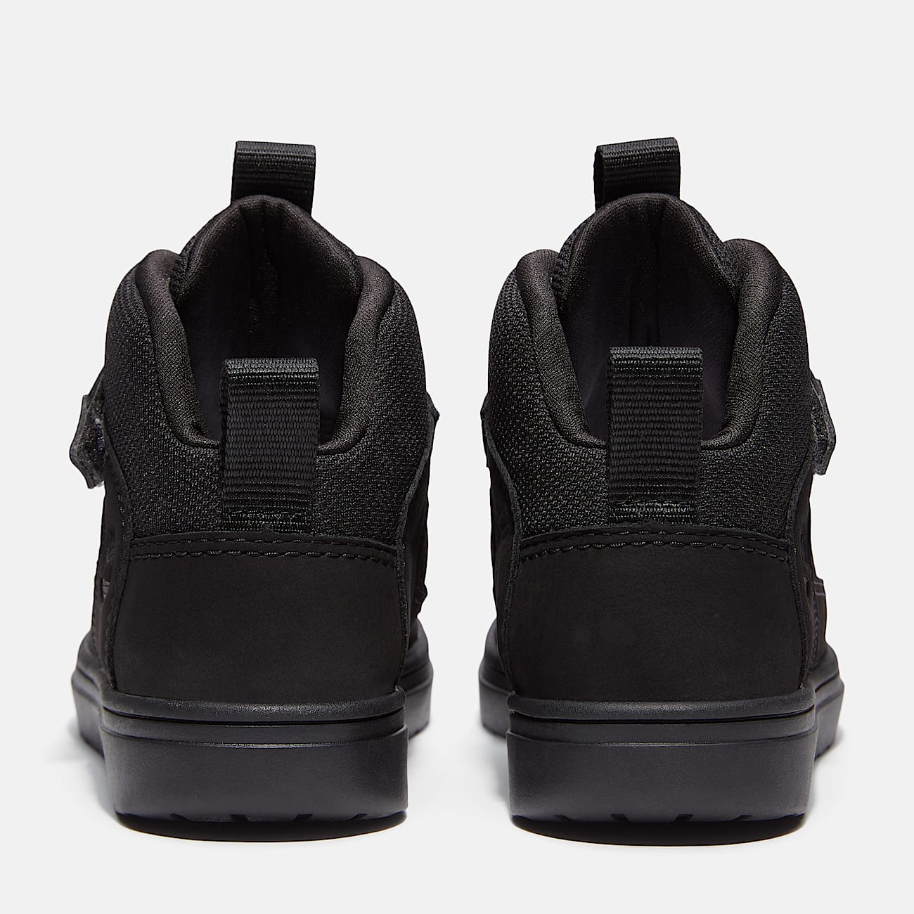 Lisbon Street Mid Hook-and-Loop Trainer for Youth in Black