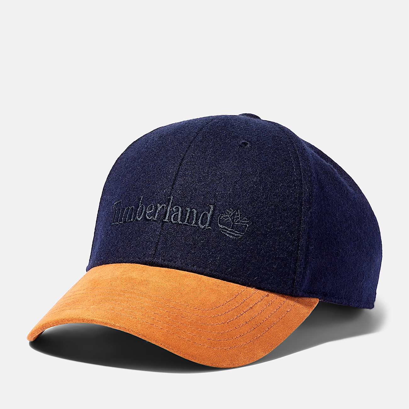 Wool Baseball Cap for Men in Dark Blue