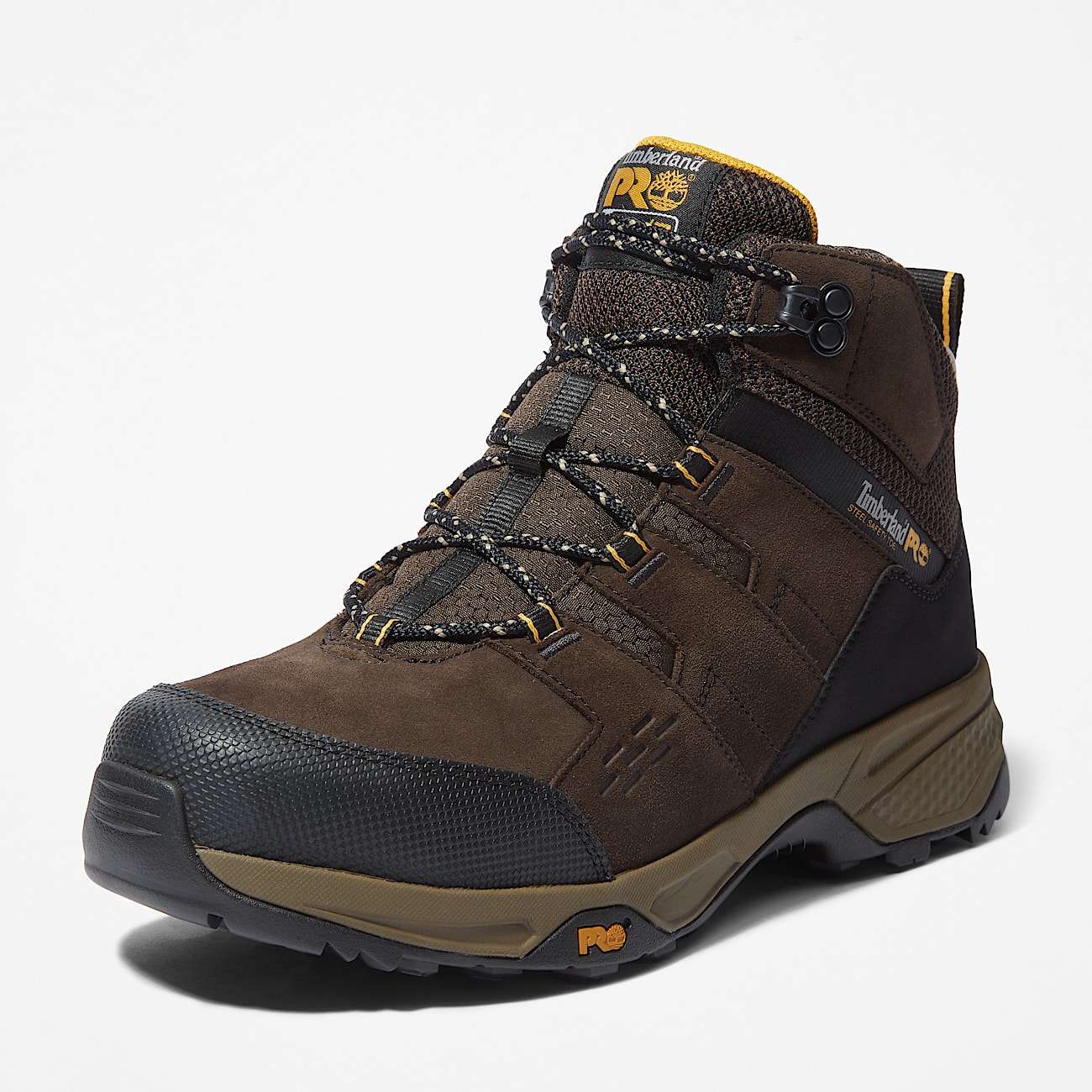 Switchback Steel-Toe Work Hiking Boot for Men in Brown