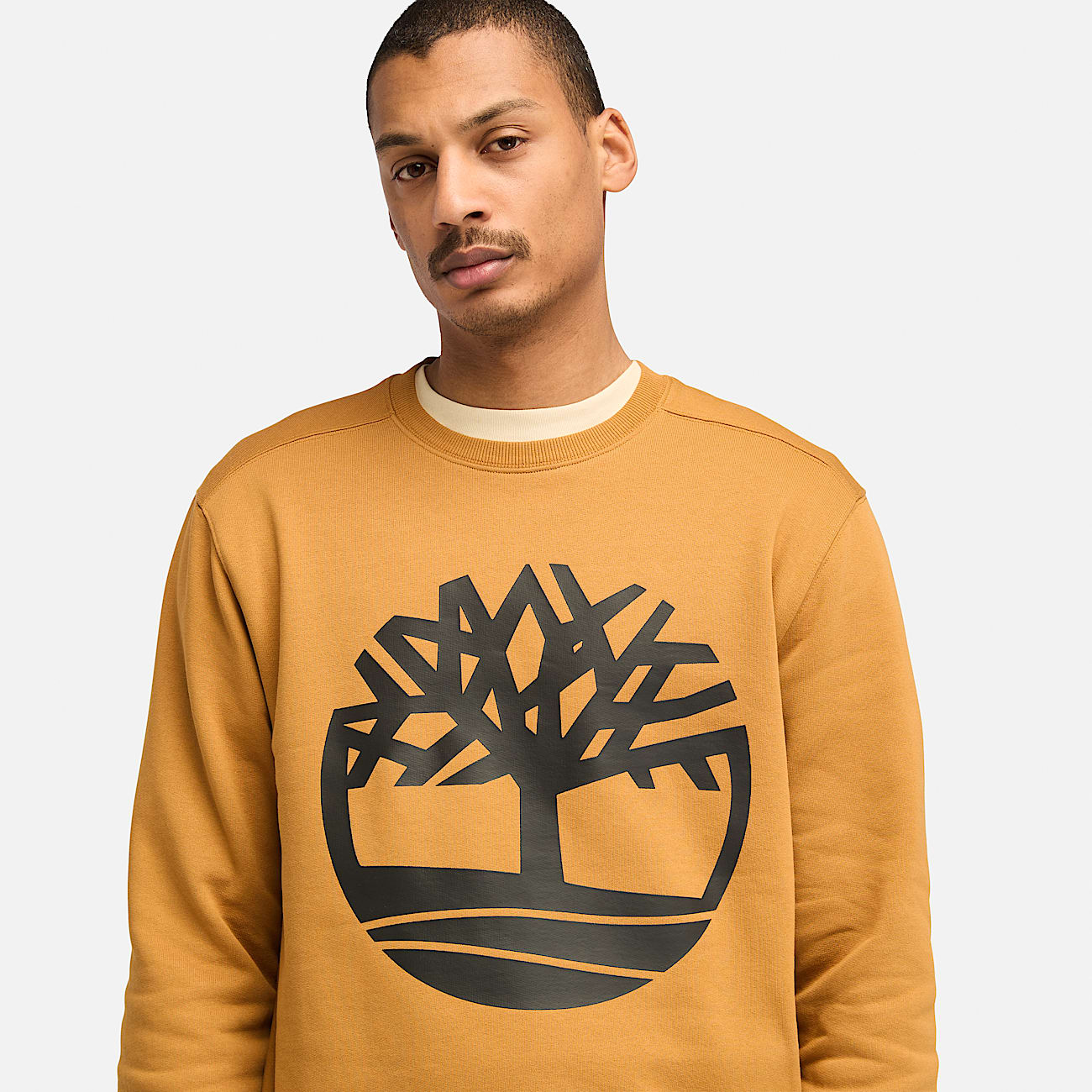 Kennebec River Crew Sweatshirt for Men in Yellow