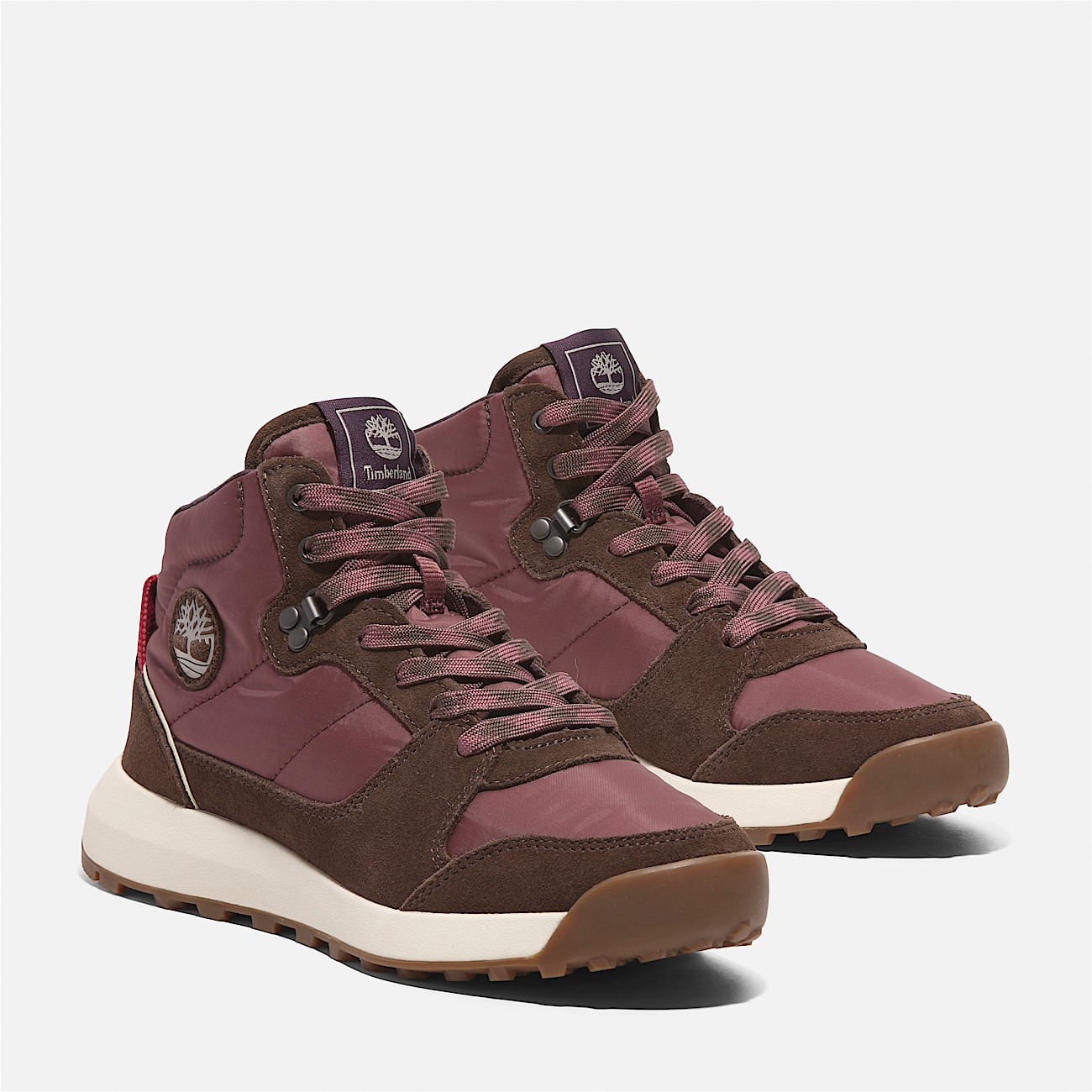 Retro Swift High Top Lace-Up Trainer for Women in Red