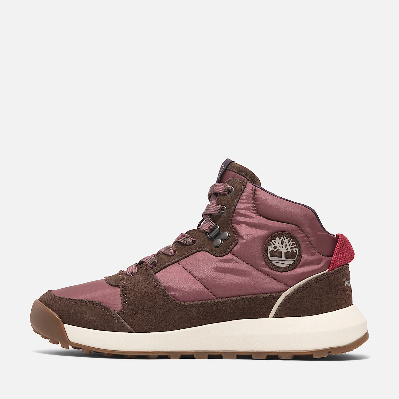 Retro Swift High Top Lace-Up Trainer for Women in Red