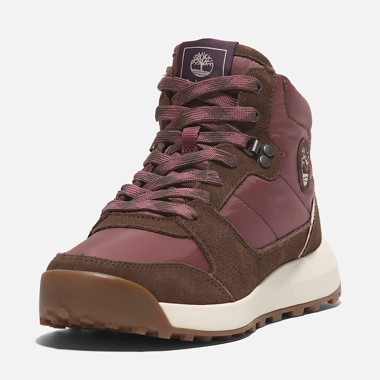 Retro Swift High Top Lace-Up Trainer for Women in Red