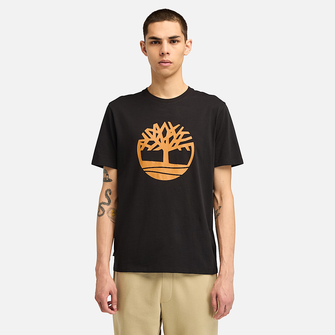 Northwood Tree Logo T-Shirt for Men in Black