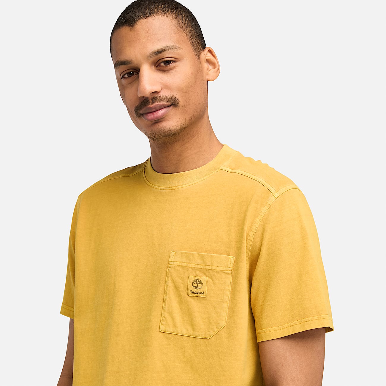 Merrymack River Chest Pocket T-Shirt for Men in Yellow