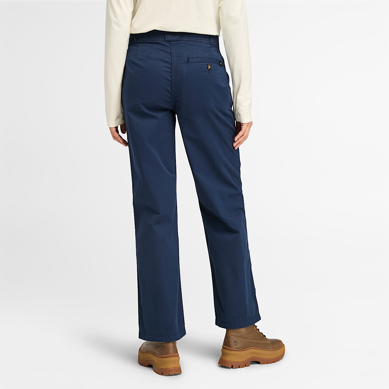 Claremont Straight-Leg Chino Trousers for Women in Dark Blue