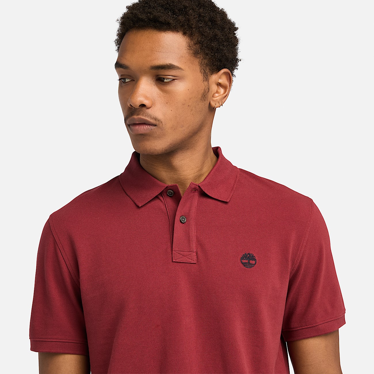 Millers River Pique Short Sleeve Polo for Men in Red