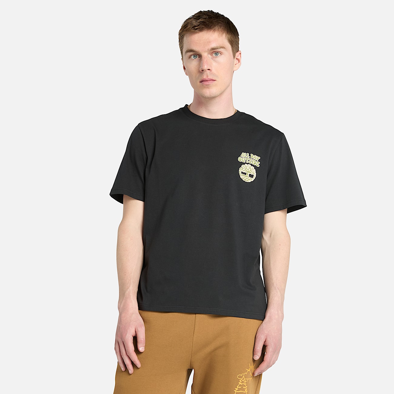 T-shirt "All Day Outside" Sem Género em preto