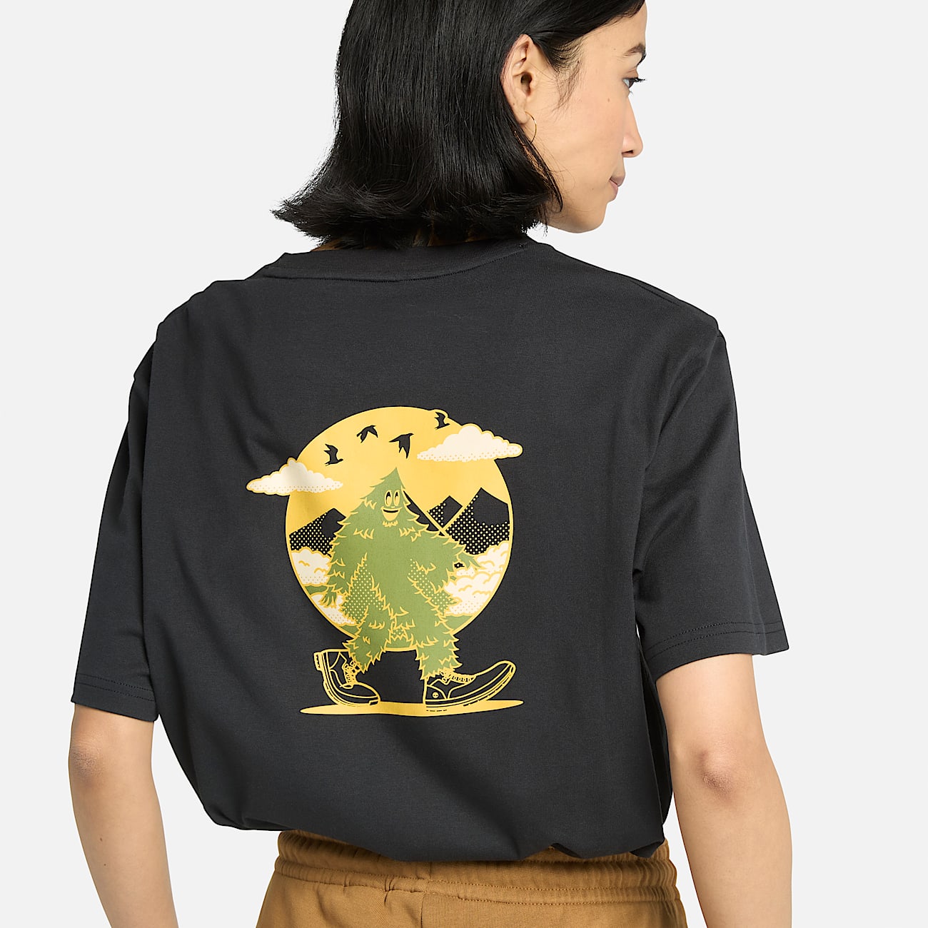 T-shirt "All Day Outside" Sem Género em preto
