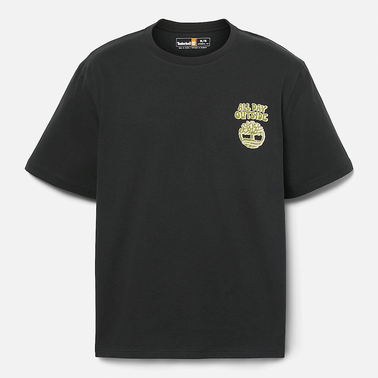 T-shirt "All Day Outside" Sem Género em preto