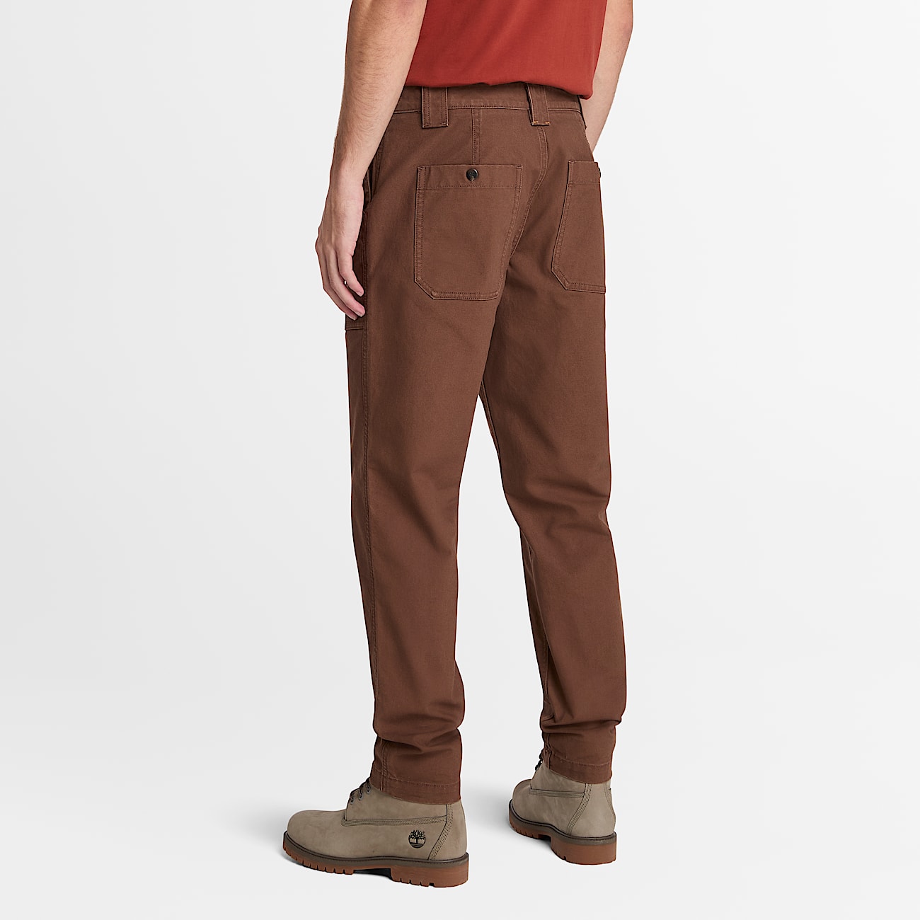 Goffstown Washed Canvas Fatigue Trouser for Men in Brown