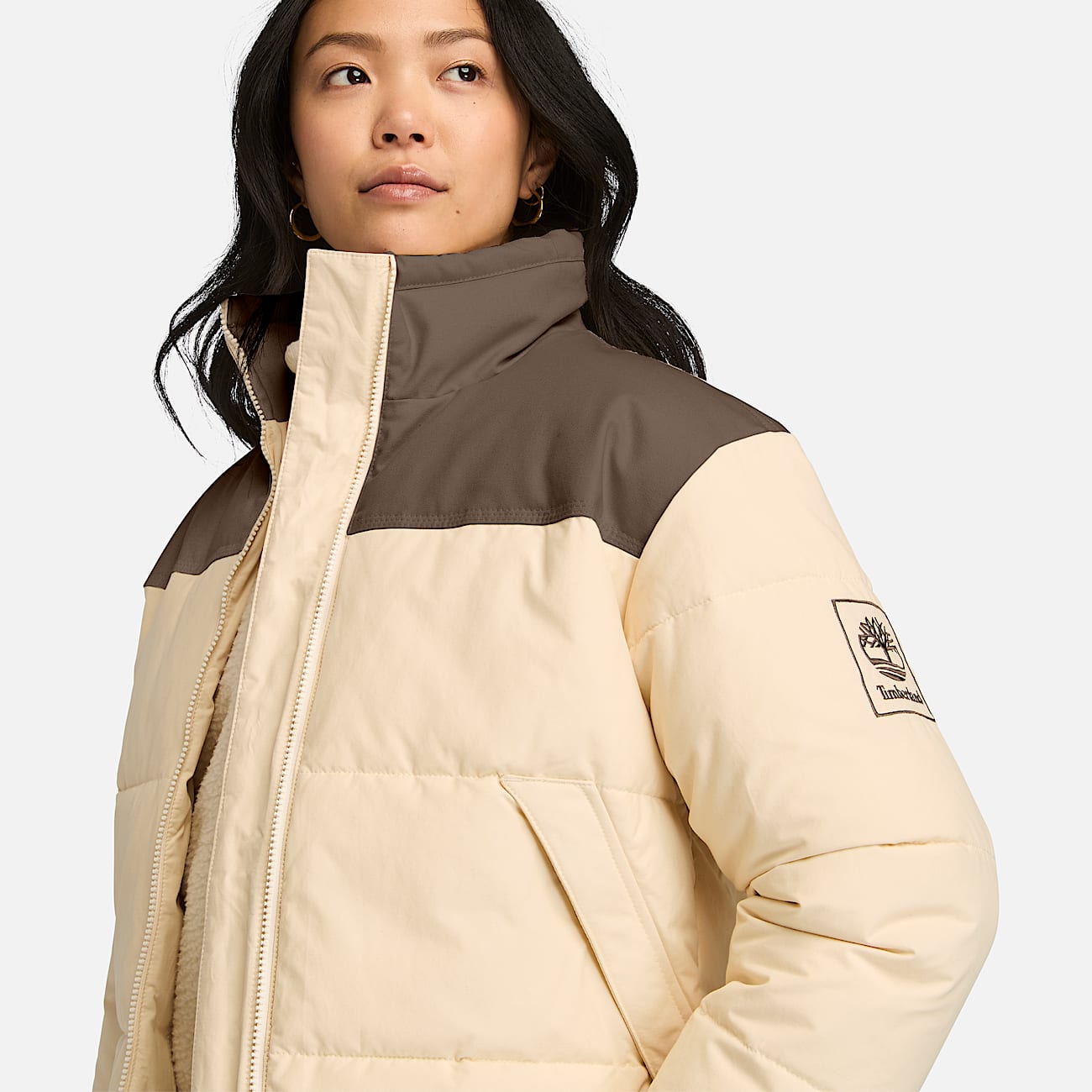 Welch Mountain Synthetic Insulated Puffer Jacket for Women in Beige