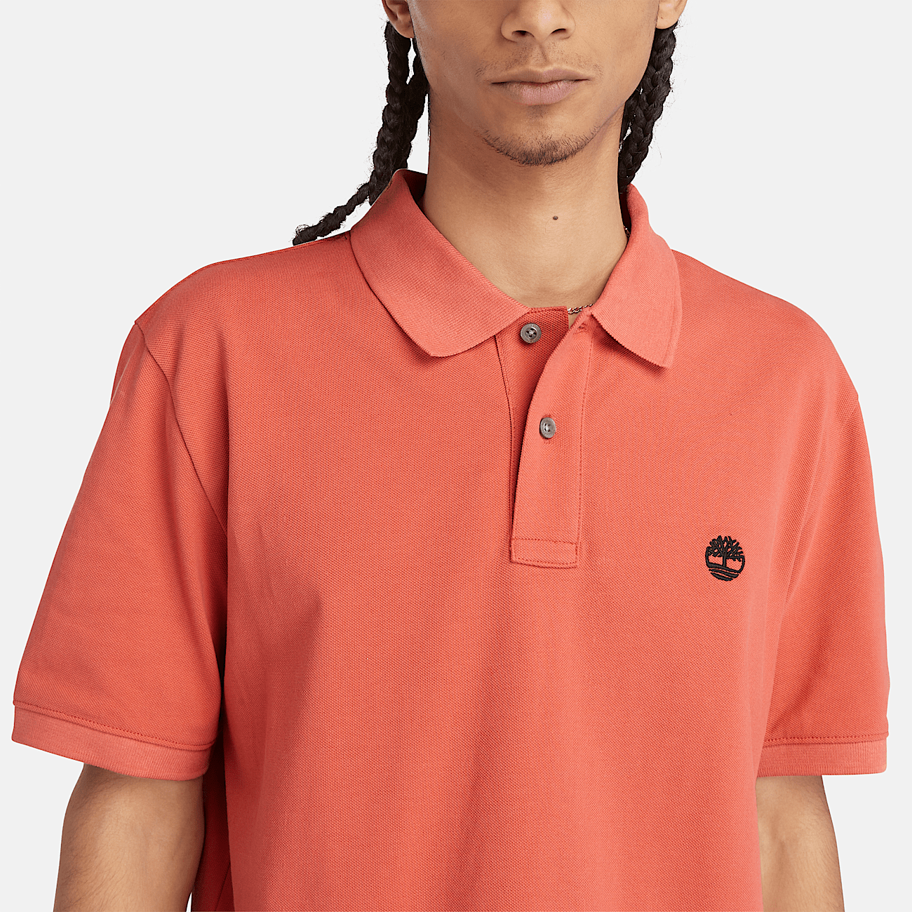Polo Millers River en piqué pour homme rose