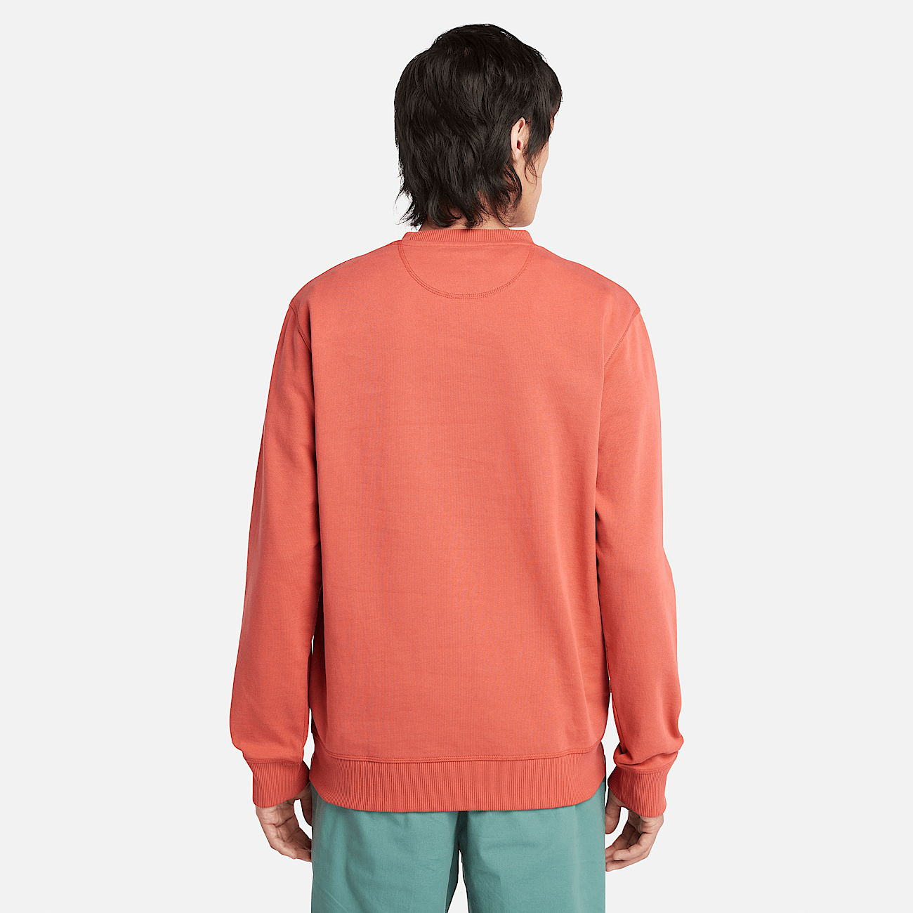 Est. 1973 Logo Crewneck Sweatshirt for Men in Orange