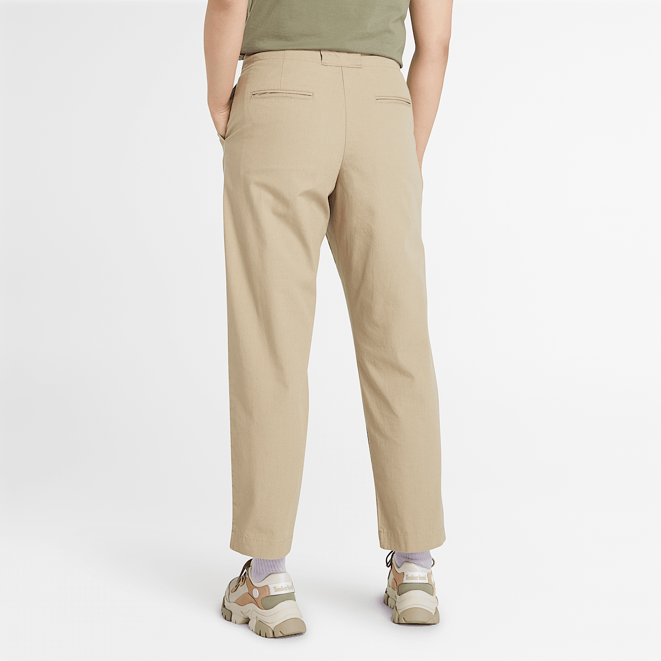 Utility Fatigue Trousers for Women in Beige