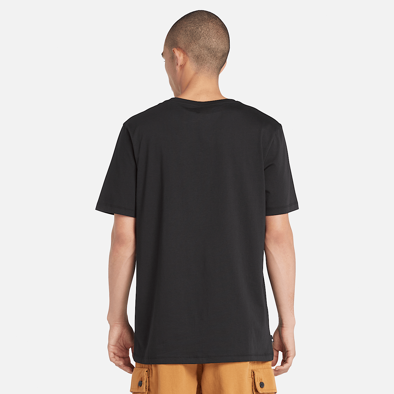 T-Shirt mit kontrastierendem Stack-Logo für Herren in Schwarz