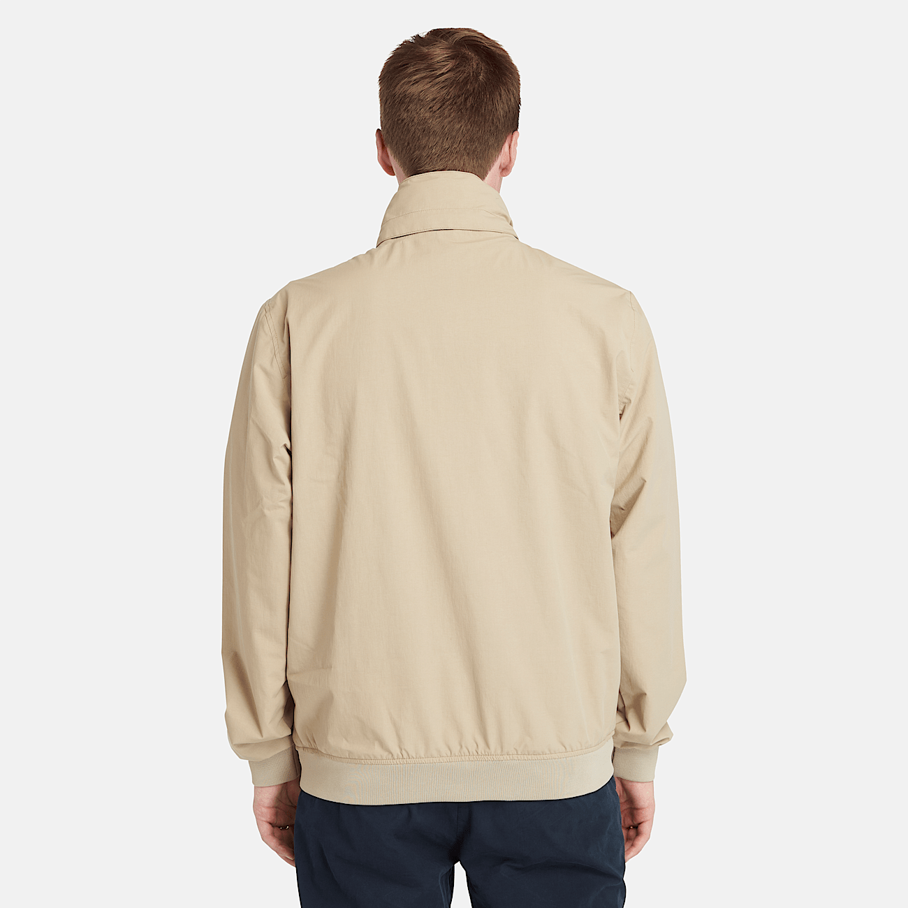 Waterproof Bomber Jacket for Men in Beige