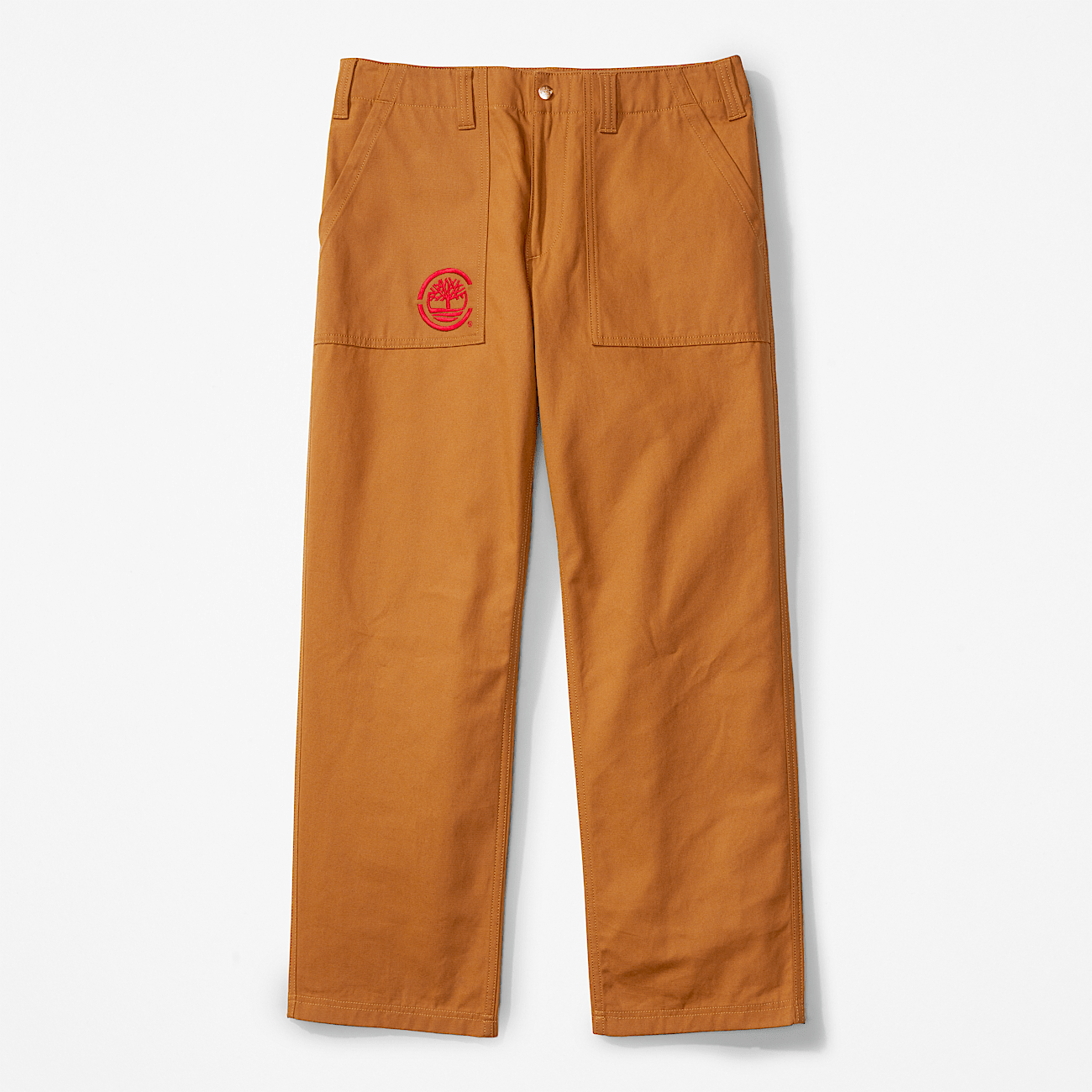 CLOT x Timberland Duck Canvas Arbeitshose in Dunkelgelb