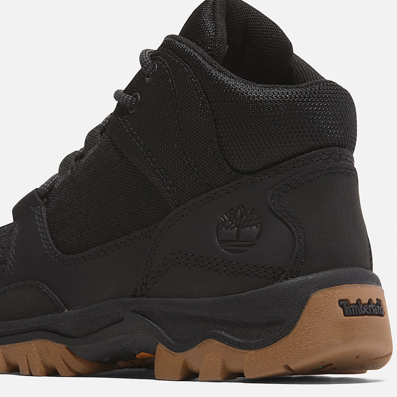 Halbhoher Mt. Maddsen Wanderstiefel zum Schnuren fur Kinder in Schwarz