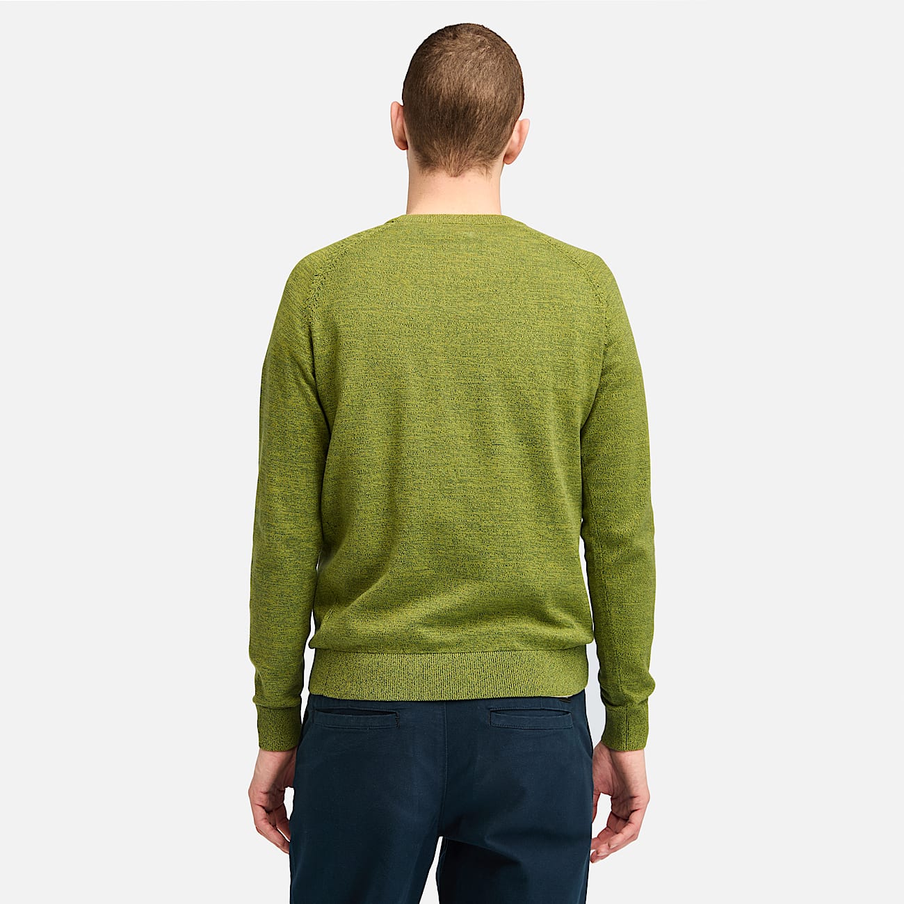 Williams River Cotton Raglan Jumper for Men in Green