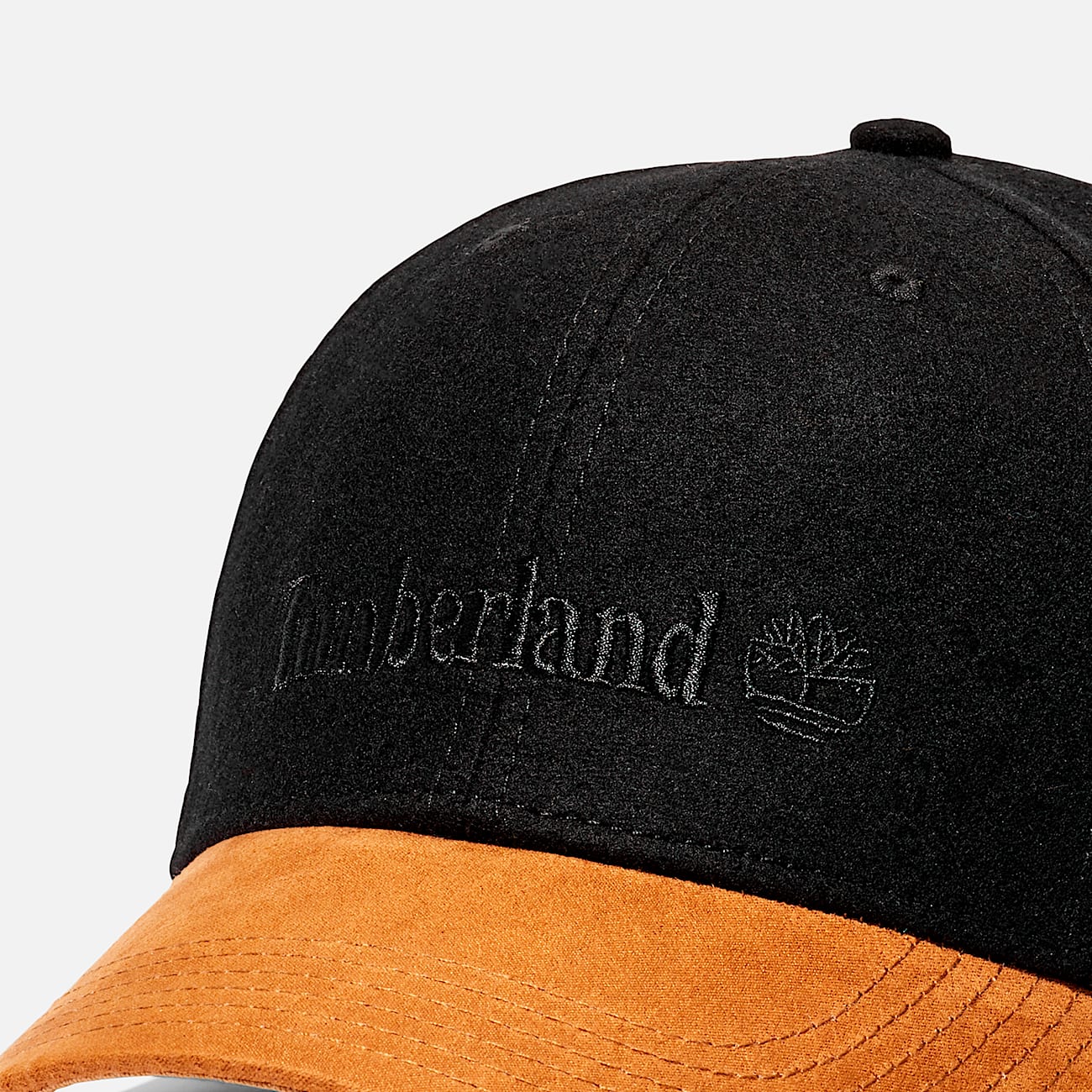 Wool Baseball Cap for Men in Black
