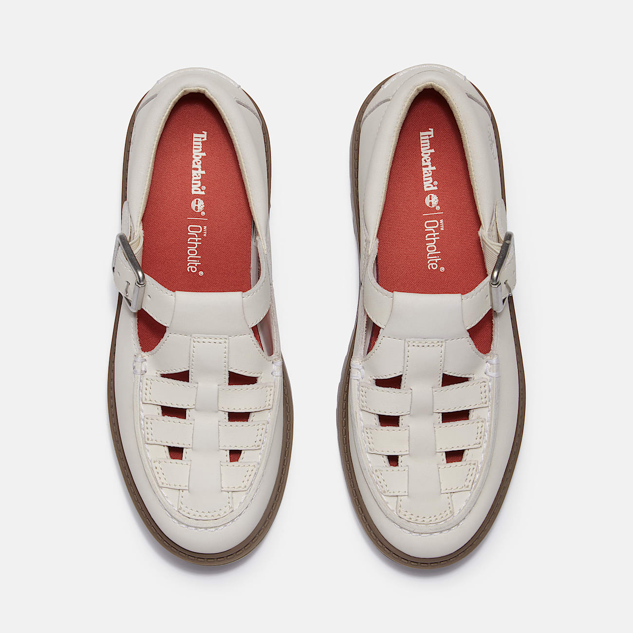 Stone Street Platform Buckle Shoe for Women in Grey