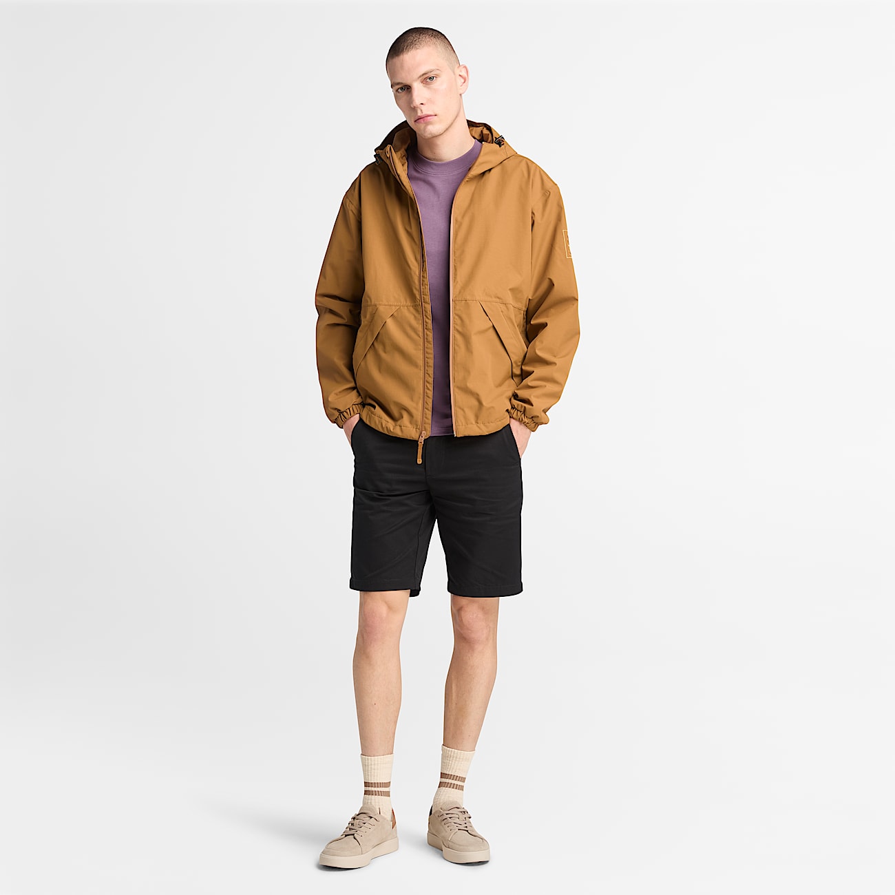 Winnick Waterproof Shell Jacket for Men in Dark Yellow