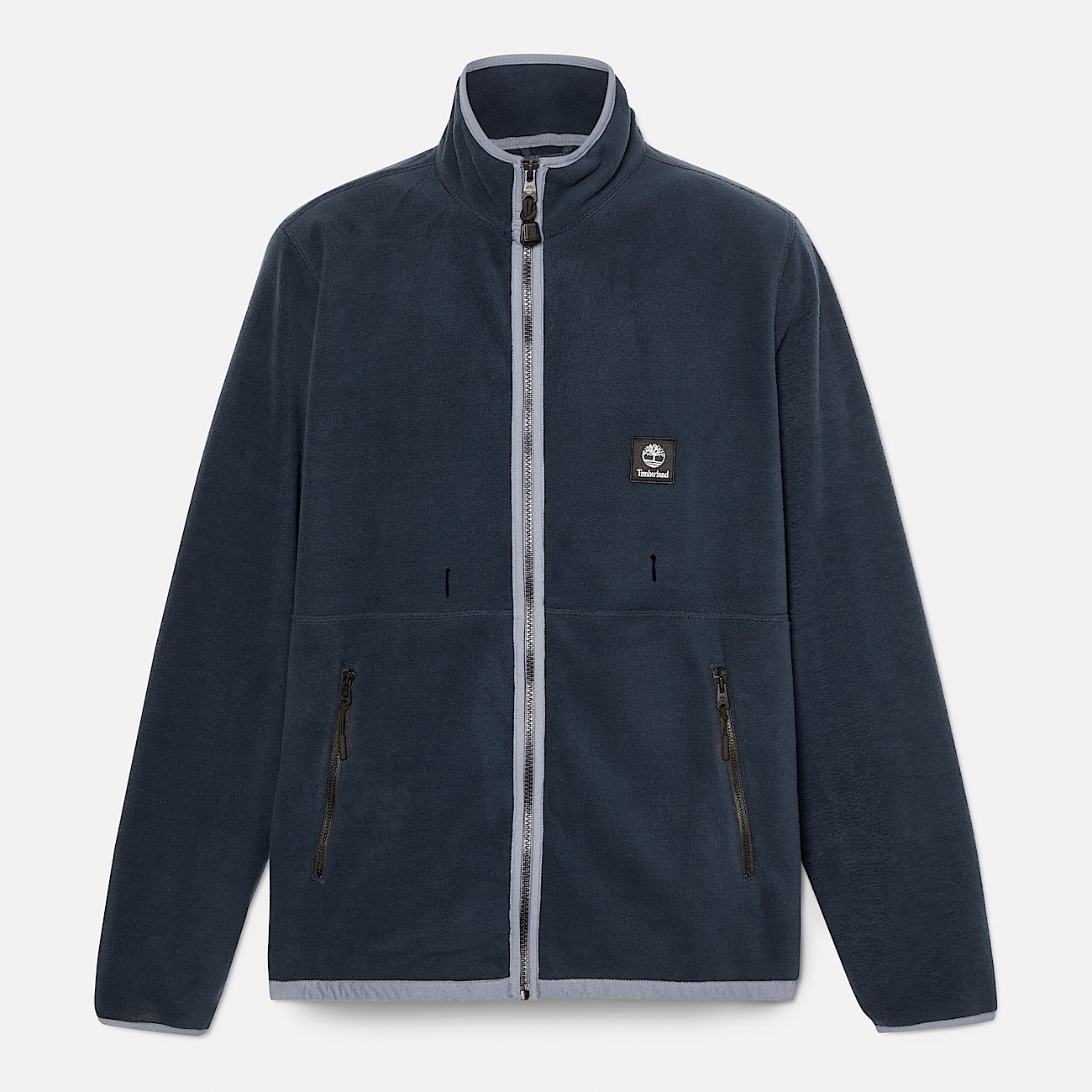 Pile con Zip Intera da Uomo in blu scuro