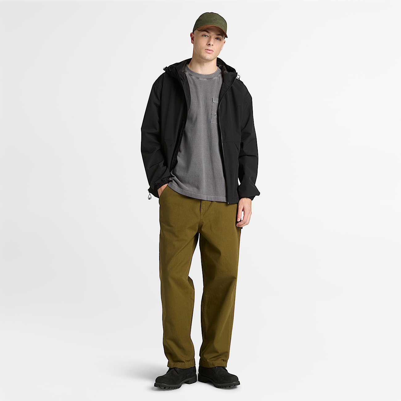 Winnick Waterproof Shell Jacket for Men in Black