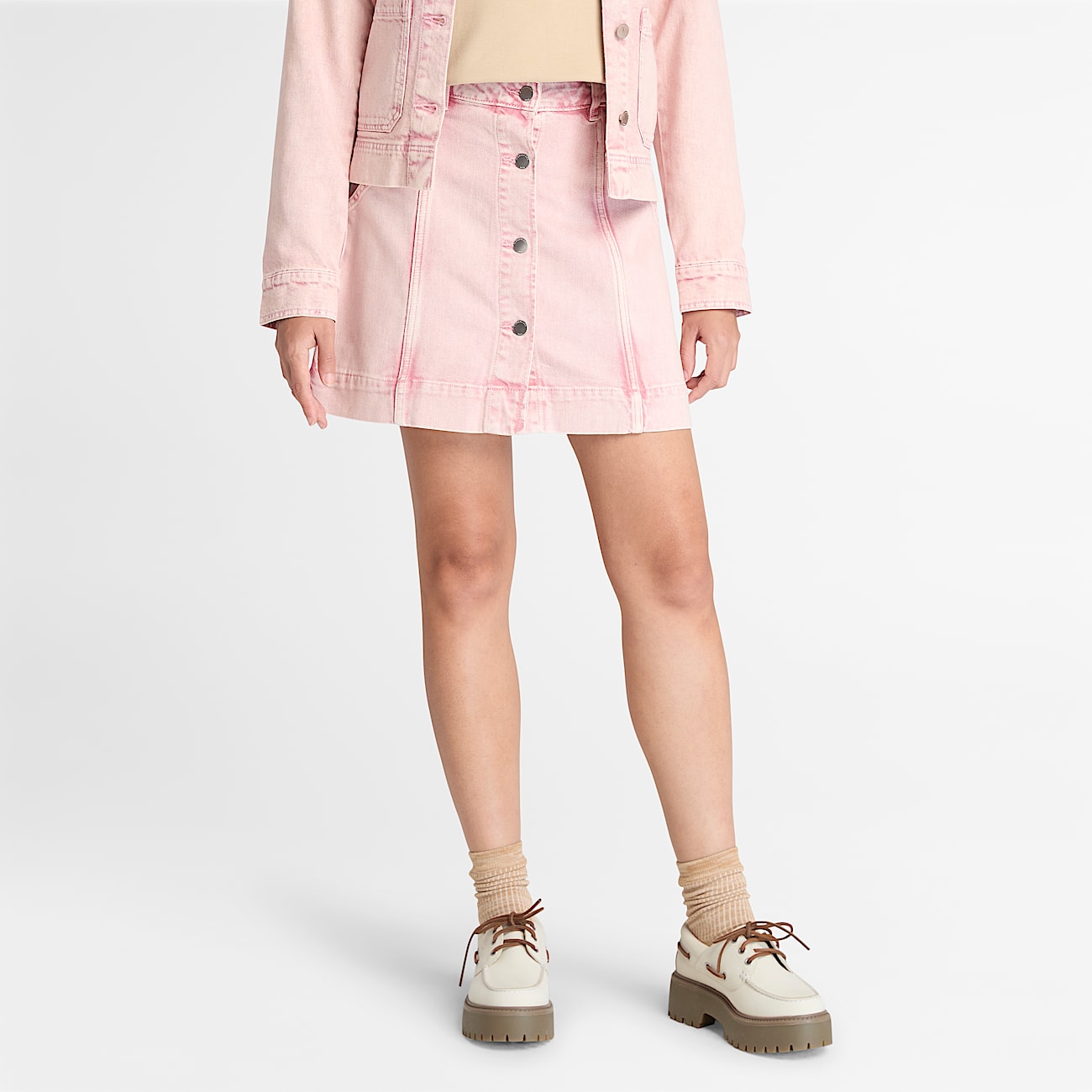 Mini jupe pour femme en rose clair