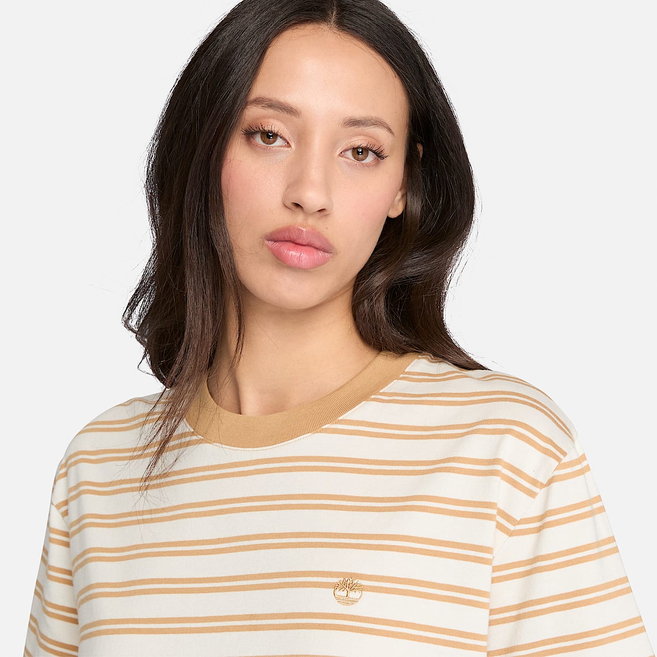 Dunstan Short-Sleeve Stripe T-Shirt for Women in Yellow