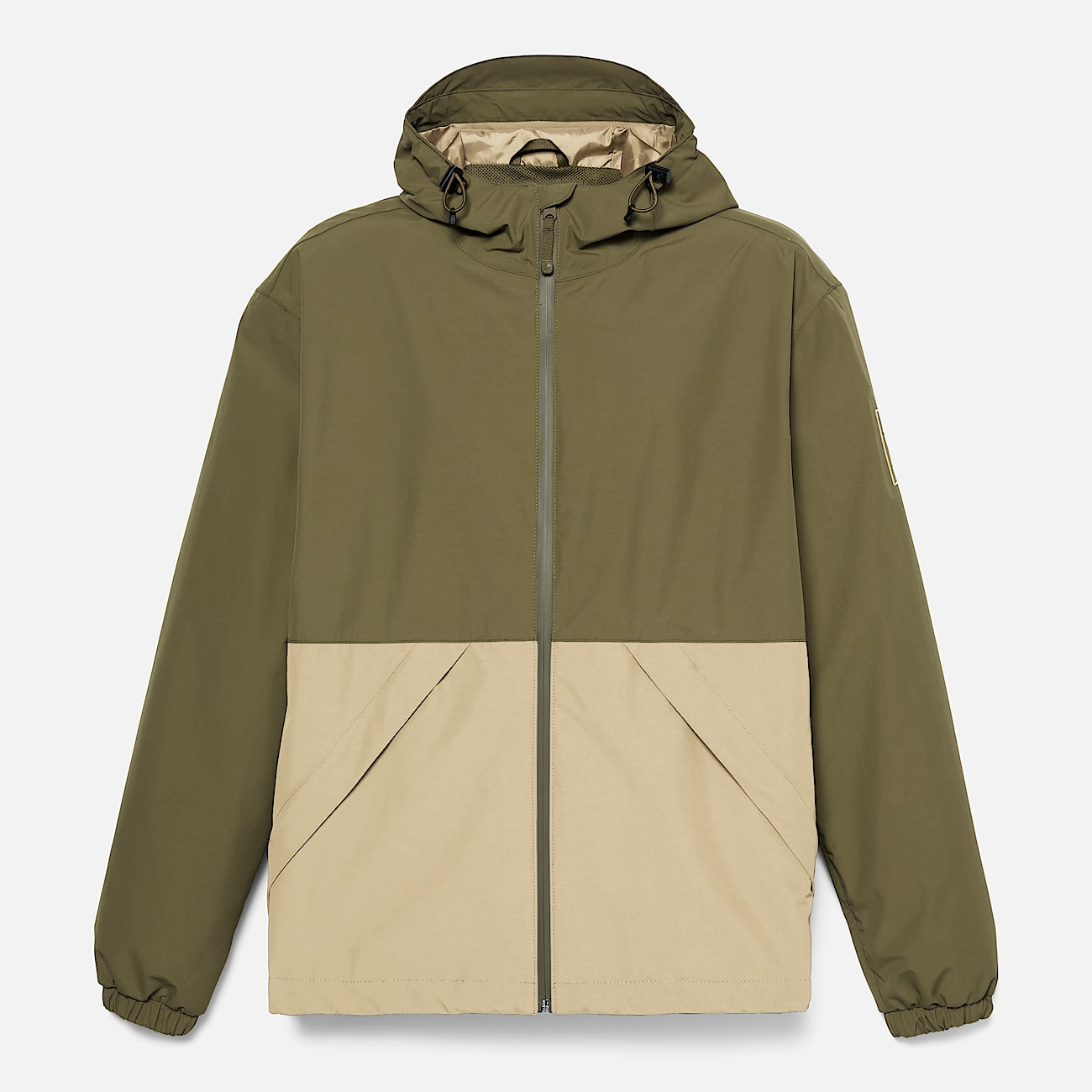 Winnick Waterproof Shell Jacket for Men in Green/Beige