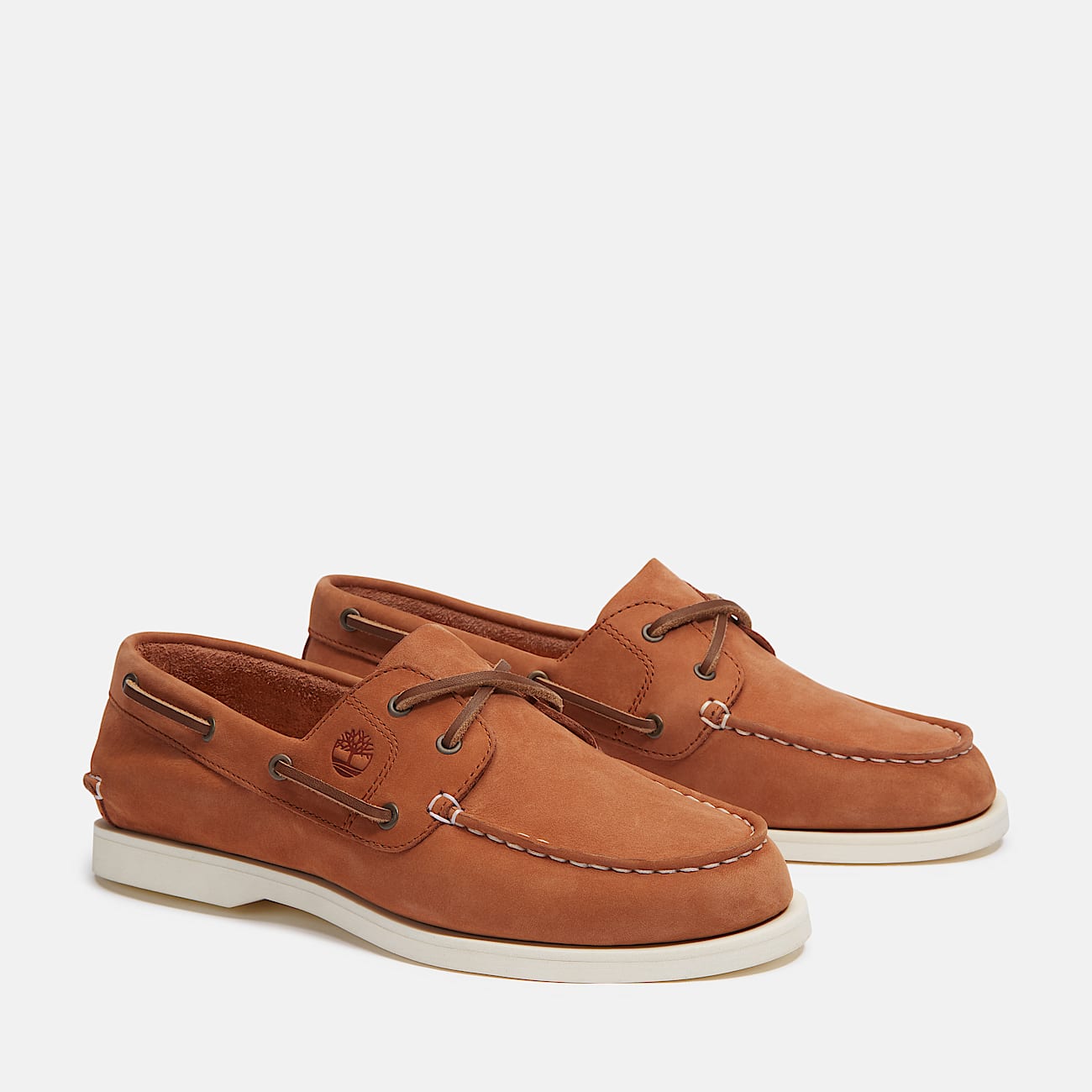 Chaussure bateau classique pour femme en marron