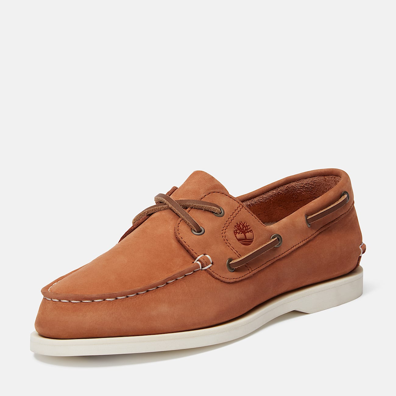Chaussure bateau classique pour femme en marron