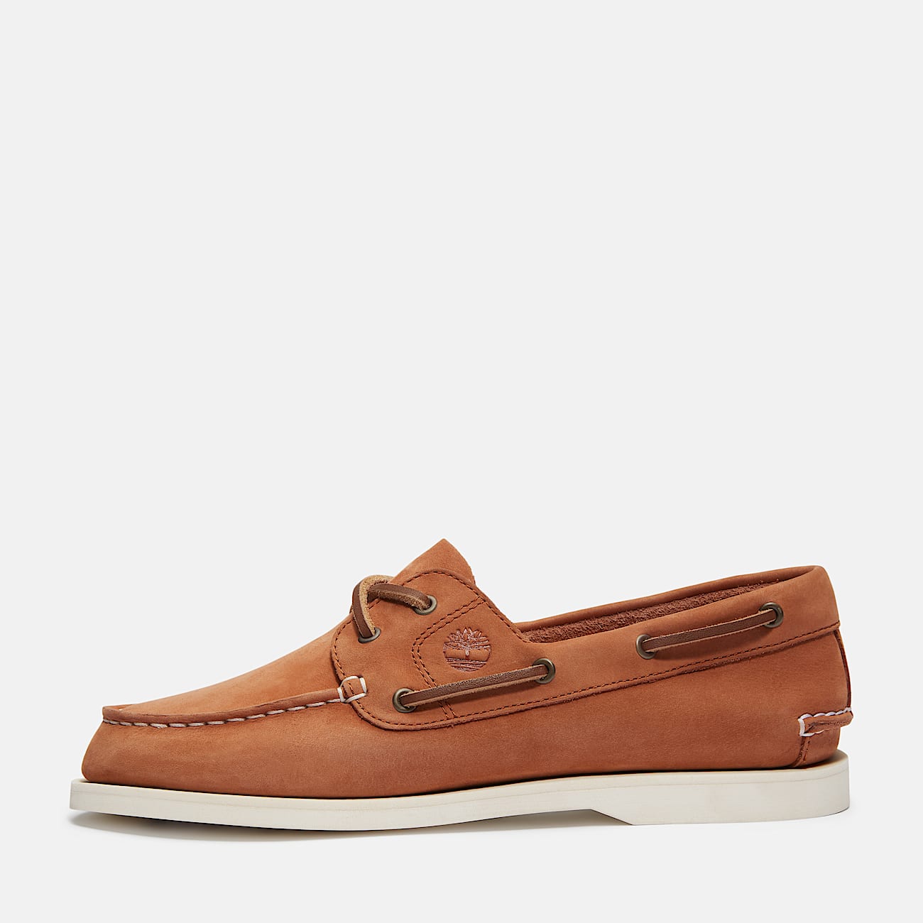 Chaussure bateau classique pour femme en marron